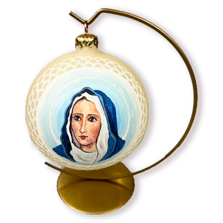 Handmade Glass Bauble- Mary (Medium) – Premier Christian Marketplace