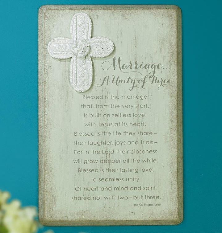 Plaque Marriage Unity of Three – Premier Christian Marketplace