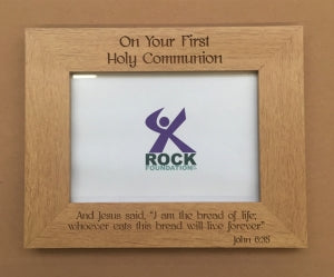 Rock Foundation Engraved Picture Frame - First Holy Communion Code: RF ...